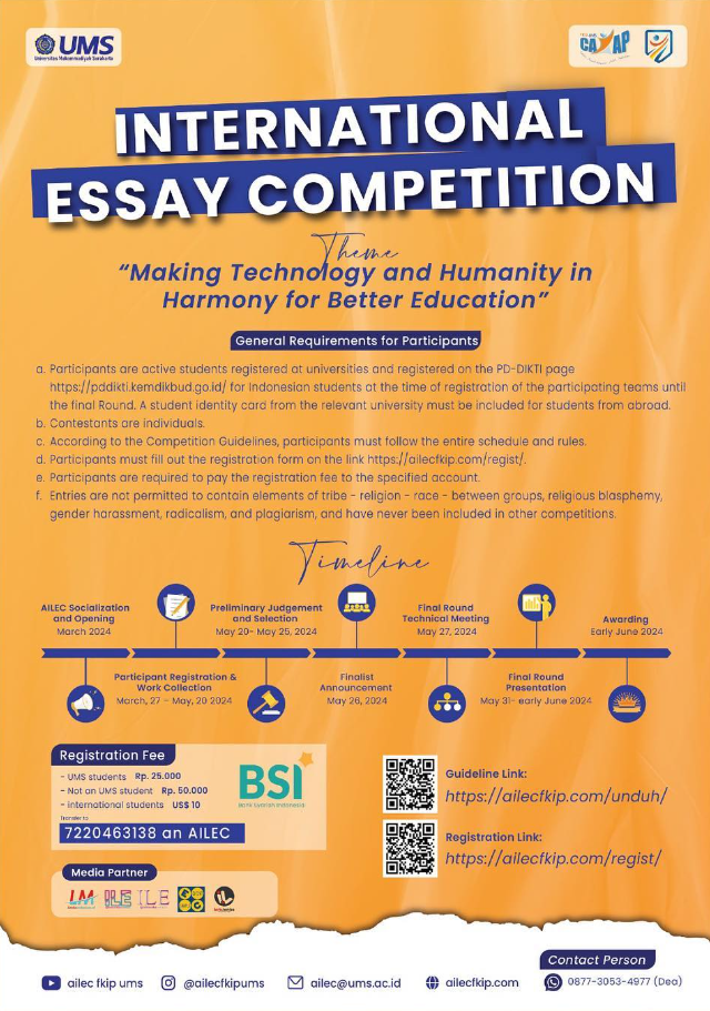 International Essay Competition | Universitas Muhammadiyah Surakarta